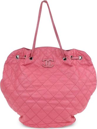 Chanel 2013-2014 quilted tote bag - Rosa