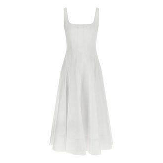 Staud Staud, Femme, Robes, Blanc, Taille: 38 FR Wells Midi Dress