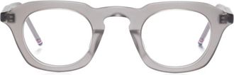 Thom Browne Brille mit ovalem Gestell - Grau