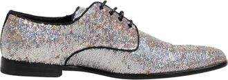 Dolce & Gabbana Homme, Chaussures, Gris, Taille: 44 EU Magnifiques chaussures habill&eacute;es Derby