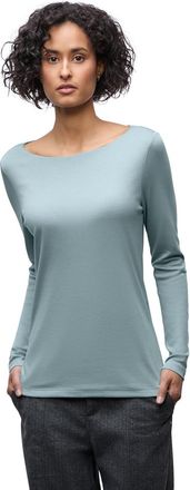 Street One Basic Langarmshirt Arona Blue 46