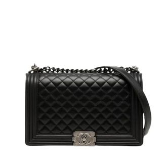 Chanel Sac bandouli&egrave;re Boy Flap Pre-owned - Femme - Pre-owned - Noir - Taille: ONE Size