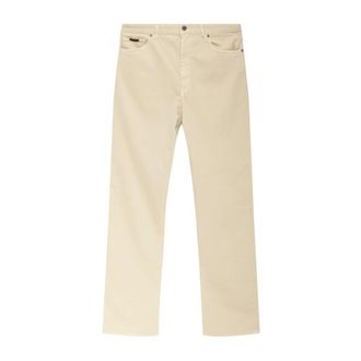 Moncler Pantalon en coton stretch - Homme - Jeans - Beige - Taille: 2XL