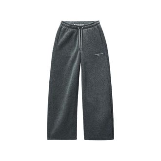 Alexander Wang Femme, Pantalons, Gris, Taille: 38 FR Pantalon &agrave; cordon de serrage orn&eacute; de strass