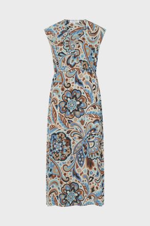 Gerard Darel Robe longue cintr&eacute;e imprim&eacute;e - POLYA - Naturel