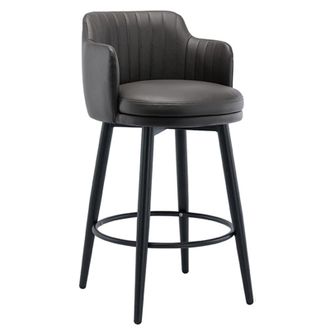 Generic Drehbare Barhocker in Tresenh&ouml;he, Bequeme Barhocker aus PU-Leder, gro&szlig;e Sitzfl&auml;chen, multifunktionale Fr&uuml;hst&uuml;cks- und Esszimmerst&uuml;hle f&uuml;r Zuhause, Kne