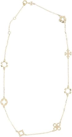 Tory Burch Femme, Accessoires, Jaune, Taille: ONE Size Kira Clover Necklace