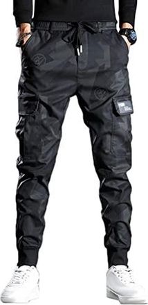 TOMWELL Jogging Hommes Pantalon Cargo Homme Survêtement Slim Fit Pantalon de Sport Jogger Camouflage Workwear Mode Pantalon Travail de Loisirs Casual Workout 