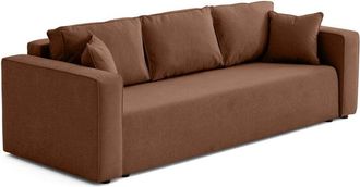 Best Mobilier Bestmobilier - Topaze - canap&eacute; 3 places - convertible avec coffre - en tissu