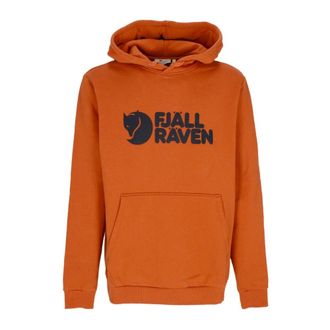 Fj&auml;llr&auml;ven Terracotta Brown Logo Hoodie - - Sweatshirts & Hoodies - Herren - Braun - S