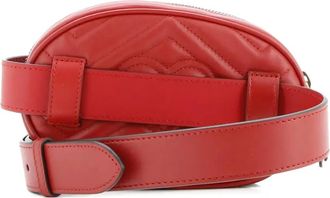 Gucci GG Marmont Matelasse Leather belt bag - Rouge