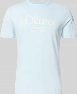 s.Oliver Red Label Regular Fit T-Shirt aus reiner Baumwolle