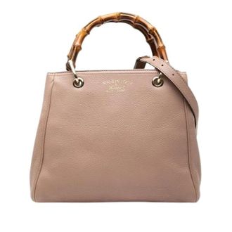 Gucci Sac Satchel Bamboo Shopper Pre-owned - Femme - Pre-owned - Brun - Taille: ONE Size