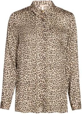 Guess Chemise fluide &agrave; imprim&eacute; l&eacute;opard