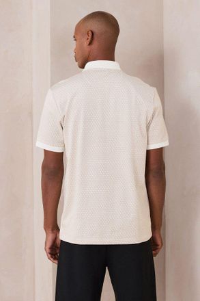Next Poloshirt Gemustertes Poloshirt (1-tlg)