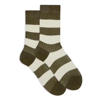 Gallo Gallo, Femme, Sous-vêtements, Multicolore, Taille: XS Chaussettes courtes pour femmes fabriquées en Italie en coton côtelé