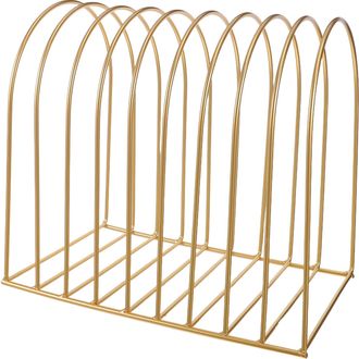 Garneck Halbrundes Schreibtischregal aus Metall Gro&szlig;es Industrielles B&uuml;cherregal f&uuml;r Homeoffice und Studentenwohnheim Platzsparender Desktop Organizer f&uuml;r Dok