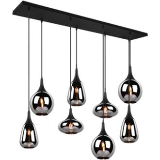 Trio Leuchten Trio Lighting - Suspension led 8xe14 max 40w verre chrome noir - trio - lumina 58647159 58647159 58647159 58647159 58647159