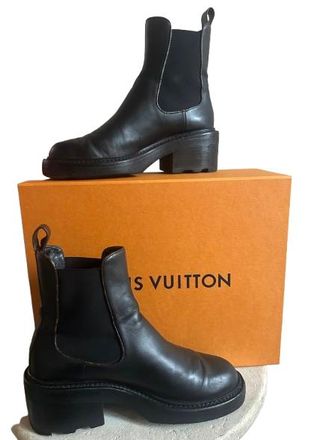 Louis Vuitton Black Beauborg Tuus Boots Size 39