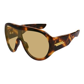 Bottega Veneta Femme, Accessoires, Brun, Taille: ONE Size Lunettes de soleil masque oversize