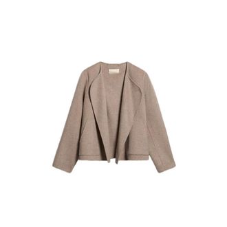 Vanessa Bruno Taupebeige Wolljacke - - Jackets - Damen - Beige - M