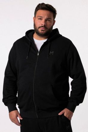 Men Plus Sweatshirt Kapuzen-Sweatjacke Basic