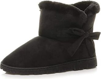 Ajvani Femmes luxueux fourrure fausse bottines chaussons chaussures pointure 8 41