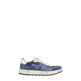 Premiata Nous 8067 Appliqu&eacute; Panelled Sneakers - - Shoes - Herren - Blau - 44 EU