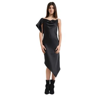 Iro Iro, Femme, Robes, Noir, Taille: 40 FR Thiana Asymmetric Midi Dress