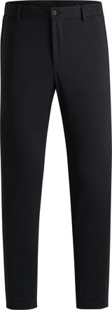 BOSS Herren P-Perin-J-EL-WG-252 Waschmaschinenfeste Business-Hose aus elastischem Seersucker Schwarz001 54