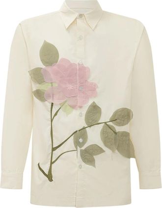 KidSuper Studios Homme, Chemises, Multicolore, Taille: XS Flower Applique Bott