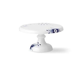 ROYAL COPENHAGEN Mega Blau Gerippt Servierplatte auf Fuß, 23cm