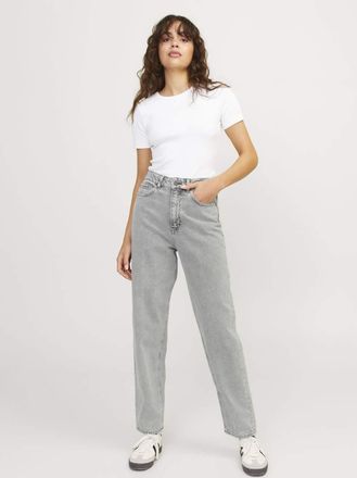 Jack & Jones Jean mom - Gris clair