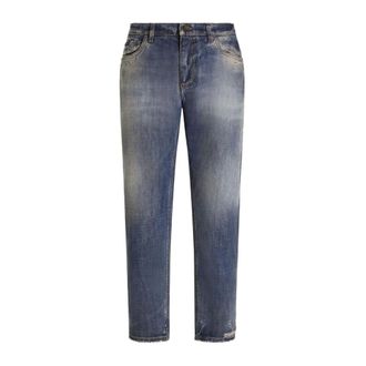 Dolce & Gabbana Loose Baumwoll-Denim-Jeans - - Jeans - Herren - Blau - XL