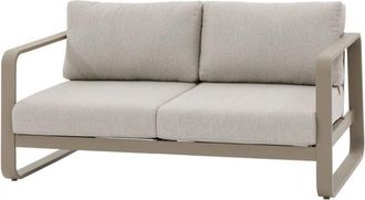 Hesperide Gartensofa Domilly Kaffee 2-Sitzer aus Aluminium und Olefin - Hesp&eacute;ride