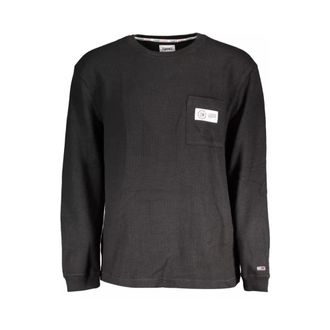 Tommy Hilfiger Schwarzes Baumwoll-Sweatshirt - - Sweatshirts & Hoodies - Herren - Schwarzk - S