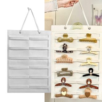 Generic Hängender Haarnadel-Organizer, Wand-Aufbewahrungstasche, Multifunktional, Kratzfest, Leicht zu Reinigen, Filzstoff für die Präsentation von Haar-Acces