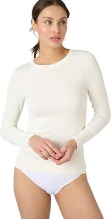 Damart T-Shirt Fine Côte Thermolactyl Sensitive, Col Rond Thermolactyl, Col Rond, Manche Longue