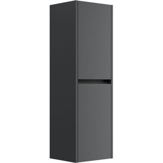Magnolia Home Badezimmer Hochschrank 112cm Softclose Taifun zur Wandmontage grafit