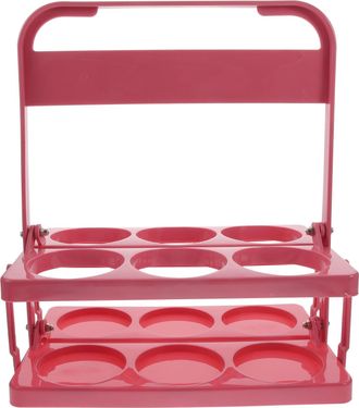 Artibetter ERINGOGO Faltbarer Bierflaschenträger mit Griff Robuster Flaschenkorb für Bier Weinflaschen Tragbarer Getränkekorb für Outdoor Bar und Party Platzspar