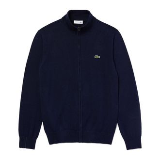 Lacoste Homme, Sweatshirts et sweats &agrave; capuche, Bleu, Taille: L Cotton Turtleneck Sweater Zipper