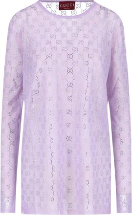 Gucci Silk Top With Crystals