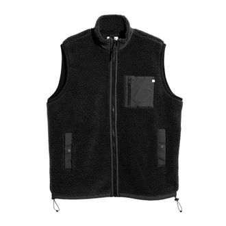 Farah Grant Weste f&uuml;r Herren, Fleece (Schwarz)