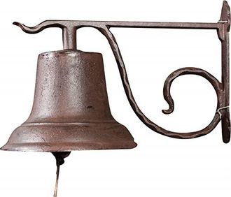 Biscottini International Outdoor-Glocke aus Gusseisen | Wandglocke für Zuhause | Wandglocke für Innen- und Außenbereich