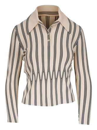 Zimmermann Lang&auml;rmeliges Poloshirt - Nude