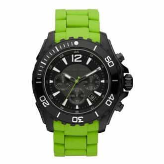 Michael Kors Homme, Accessoires, Noir, Taille: ONE Size Montre en acier inoxydable noir