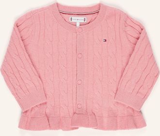 Tommy Hilfiger Strickjacke Mit Volants rosa