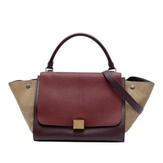 Celine Sac Trapeze Pre-owned - Femme - Pre-owned - Rouge - Taille: ONE Size