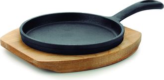 Lacor Mini Pfanne Magma, Gusseisen, Schwarz, 12.5 cm, 25877