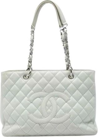 Chanel Pre-owned Grand Shopping Tote - Femme - Pre-owned - Blanc - Taille: ONE Size
